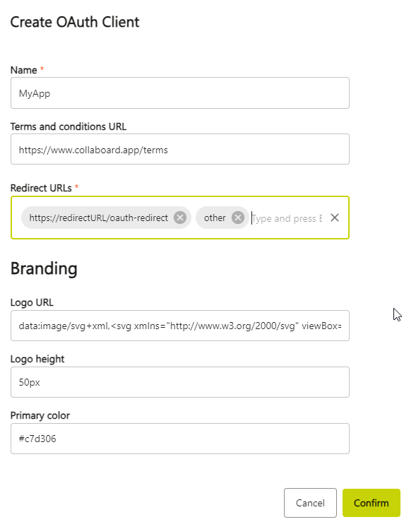 OAuth Clients for web app