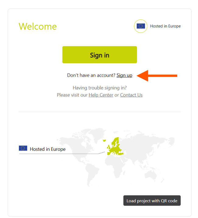 Sign up with Google
