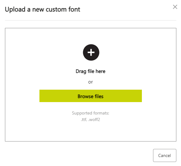Custom fonts